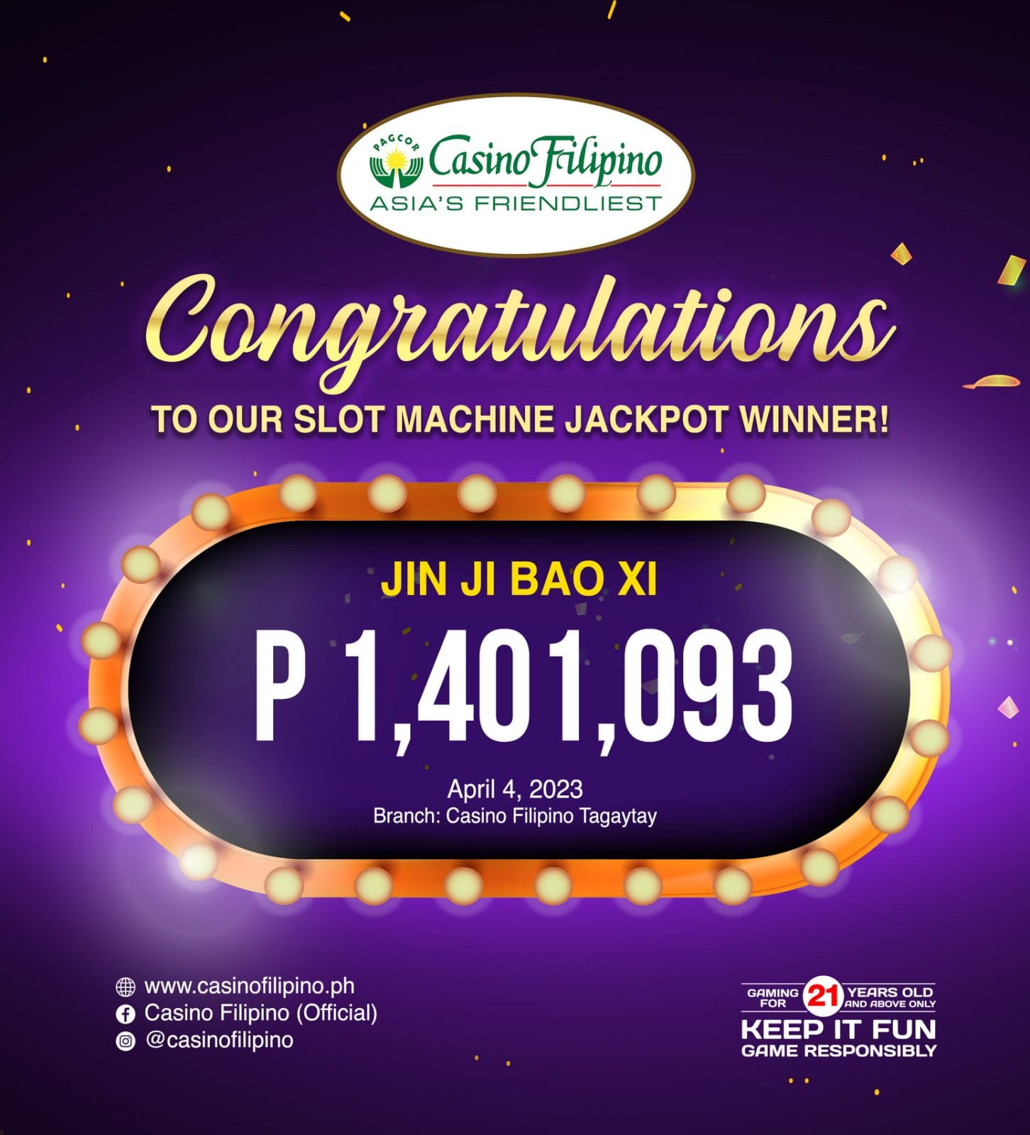 Casino Filipino Slot Machine Jackpots